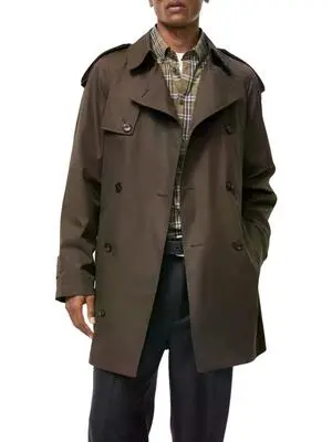 Burberry Mid-length Leadenham Trench Coat - Brown