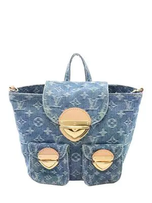 LOUIS VUITTON Monogram Denim Venice Backpack - Blue