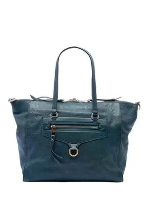 LOUIS VUITTON Monogram Empreinte Lumineuse Pm Satchel - Blue