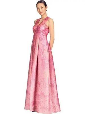 Sachin & Babi Brooklynne Gown - Light Sunset Hydrangea