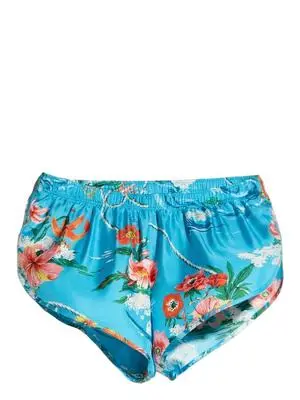 Gucci Printed Silk Twill Shorts - Multi-color