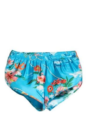 Gucci Graphic Printed Silk Twill Shorts - Multi-color