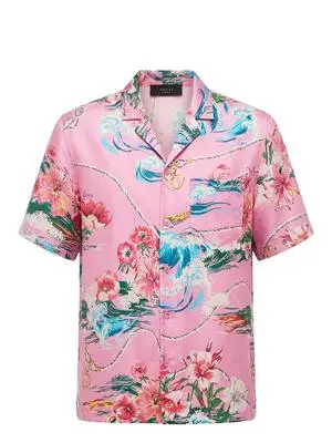 Gucci Printed Short-sleeve Bowling Shirt - Multicolor