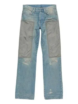 Acne Studios Regular Fit Distressed Jeans - Gray