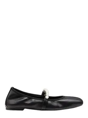 STUART WEITZMAN Goldie Embellished Ballet Flats - Black