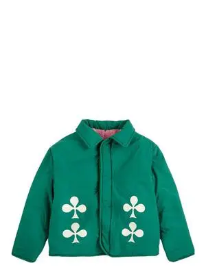 BOBO CHOSES Clover Reversible Sheepskin Jacket - Green