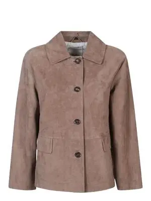 Max Mara Buttoned Jacket - Camel