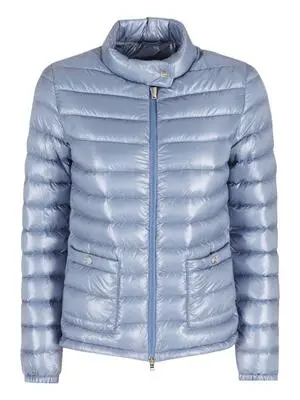 Herno Quilted Stand-up Collar Down Jacket - Blue