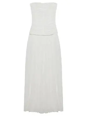 SIMKHAI Simkhai Danielle Crinkle Jersey Bustier Gown