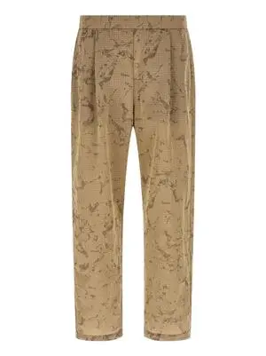 Herno Oversized Camouflage Ripstop Pants - Beige