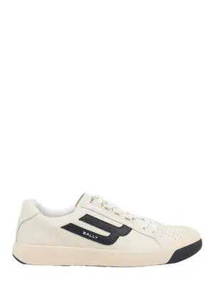 Bally Round Toe Lace-up Sneakers - White