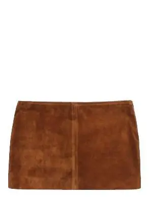 ANIYE BY Suede Mini Skirt - Brown