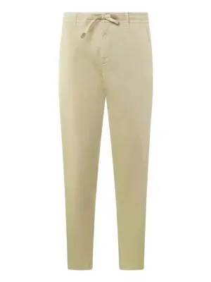 Canali Drawstring-waist Chino Trousers - Neutrals