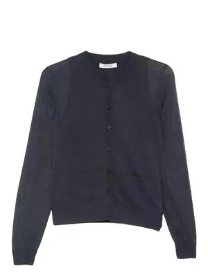 Dorothee Schumacher Button-up Long Sleeve Top And Cardigan Set - Blue