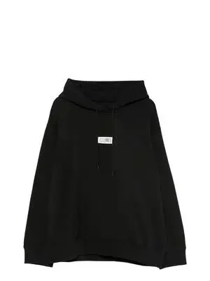 MAISON MARGIELA Logo-patch Hoodie - Black