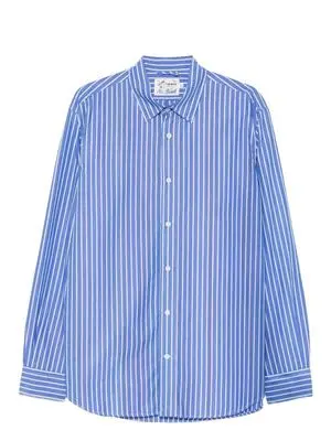 MC2 SAINT BARTH Levanzo Striped Shirt - Blue