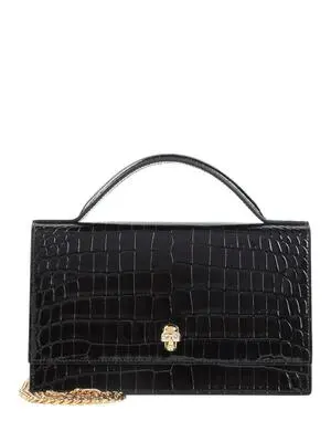 Alexander McQueen Medium Skull Clutch - Black