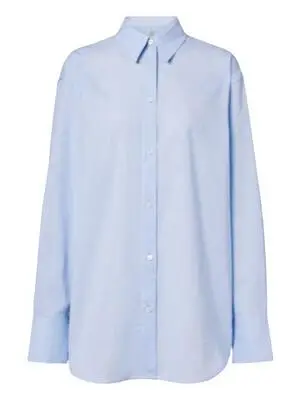 TOTEME Classic Collar Long Sleeve Shirt - Blue