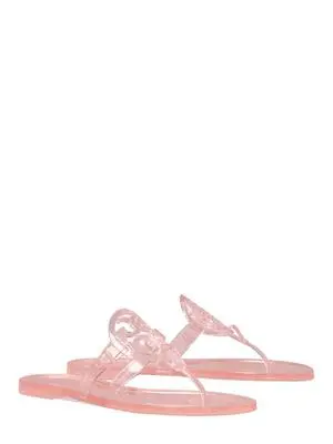Tory Burch Miller Jelly Thong Sandals - Flamingo Pink