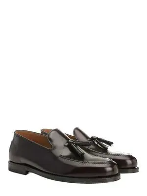 AL DUCA D’AOSTA 1902 Polished Leather Tassel Loafers - Brown