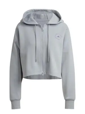 Adidas Stella Mccartney Cropped Hooded Jacket - Grey