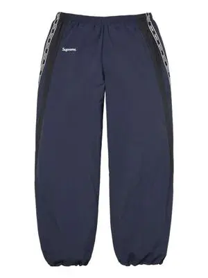 Supreme Ss26 Logo Taping Track Pant 'navy - Black/navy