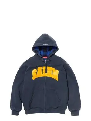 Supreme Supreme X SALEM SS26 Zip Up Hooded Sweatshirt Navy