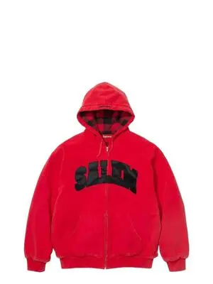 Supreme X Salem Ss26 Zip Up Hooded Sweatshirt - Red