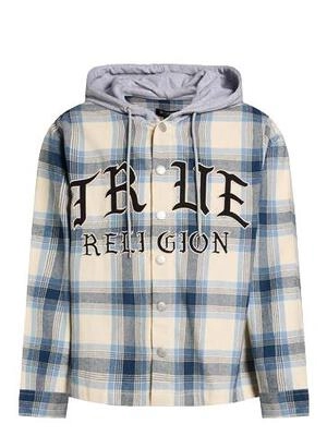 True Religion Man Shirt Azure Size Xl Cotton, Polyester Azure
