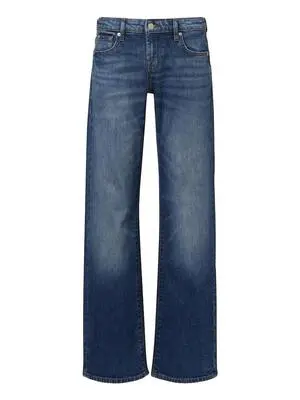 7 For All Mankind Low Straight Jeans - Blue