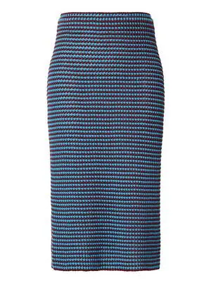 Alaïa Crochet Cotton Pencil Skirt - Blue
