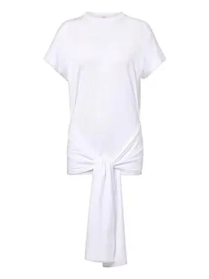 TOTEME Tie-waist Jersey Top - White