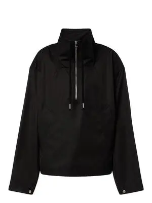 AGOLDE Cotton Blend Half-zip Jacket - Black