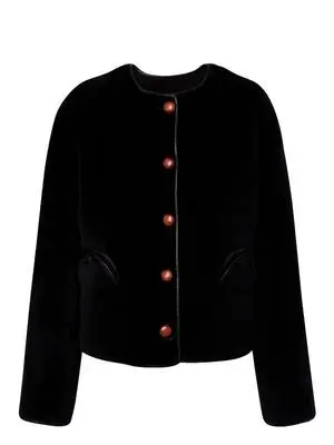 BLAZÉ MILANO Gliss Shearling Jacket - Black