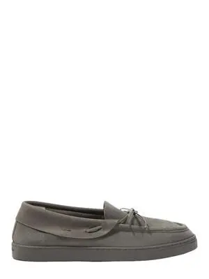 Giorgio Armani Suede Loafers - Grey