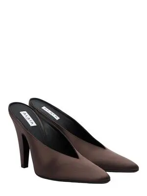 ALAÏA Alaïa Cone Satin Mules
