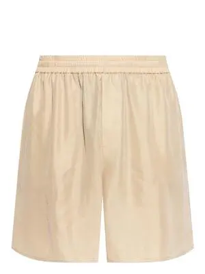 Balmain Silk Shorts - Beige