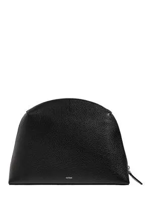 TOTEME Leather Toiletry Bag - Black