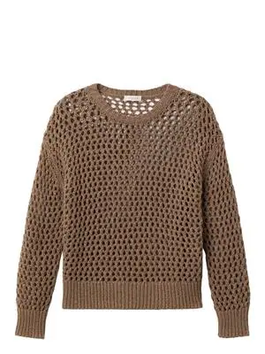 Lafayette 148 New York Hand-knit Open Stitch Sweater - Root Multi