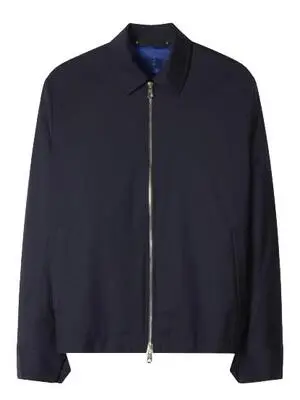 Paul Smith Storm System' Wool Harrington Jacket - Blue