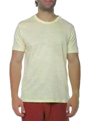 MC2 SAINT BARTH Ecstasea Logo-embroidery T-shirt - Yellow