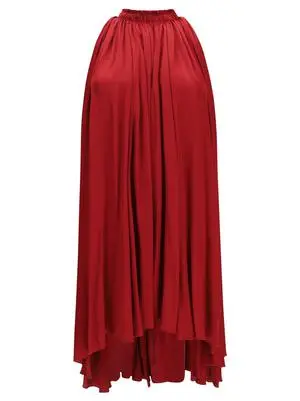 SA SU PHI SA SU PHI Draped Halterneck Dress With Asymmetrical Hem