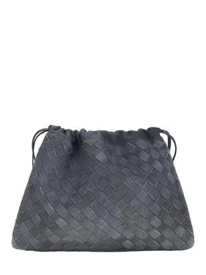 Bottega Veneta Pouch Dustbag Woven Suede - Blue