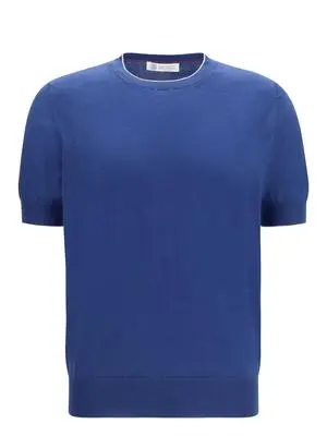 Brunello Cucinelli Cotton T-shirt - Blue