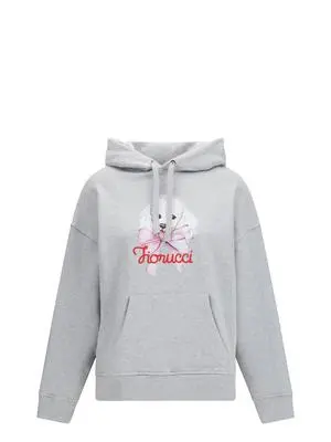 Fiorucci Relaxed Poodle Print Hoodie - Grey