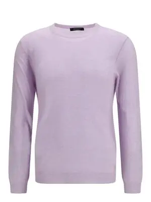 ARAGONA CASHMERE ARAGONA CASHMERE Crewneck Sweater In Cashmere And Linen