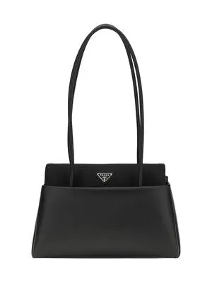 Prada Leather Shoulder Bag - Black