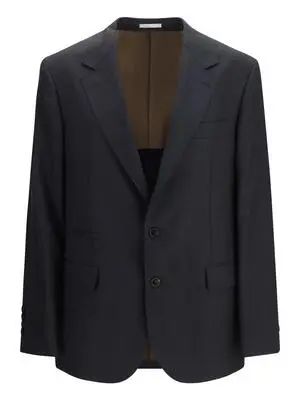 Brunello Cucinelli Houndstooth Wool Jacket - Black