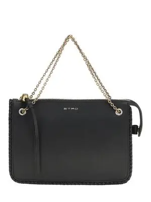 ETRO Etro Leather Crossbody Clutch With Chain Strap