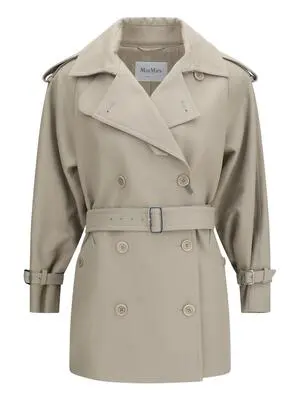 MAX MARA Max Mara Short Cotton Trench Coat